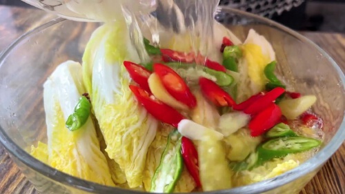 泡娃娃菜这样做,酸辣爽口又开胃 #泡菜