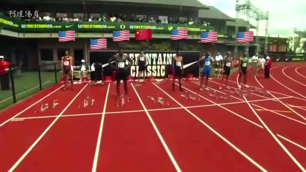 刘翔单刀赴会,以12秒87平世界纪录的成绩团灭美国六大高手!