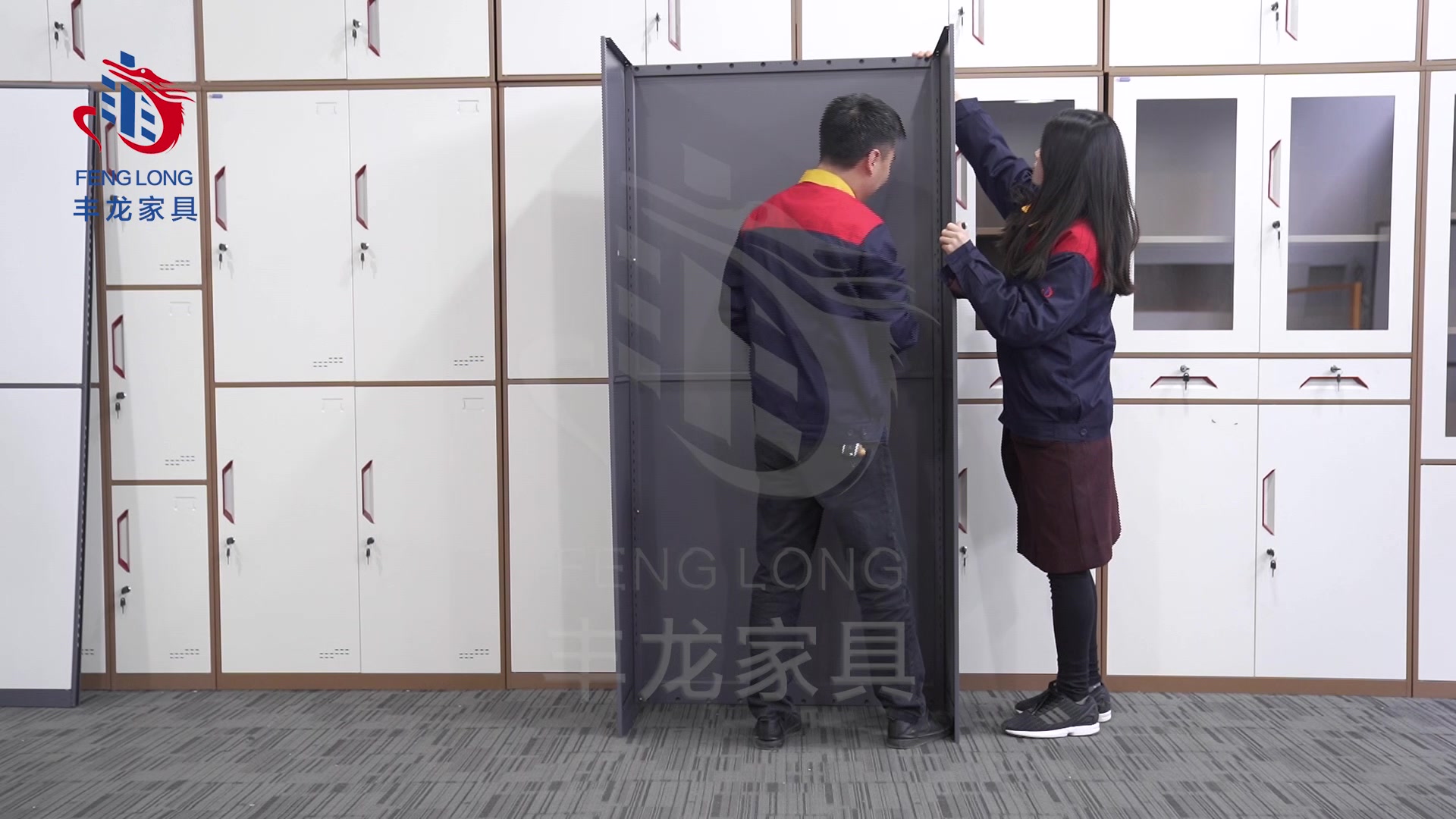 通双节文件柜组装教程安装技巧原创高清视频,丰龙至雅系列文件柜