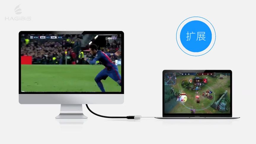 黑科技,有了这个转换器,笔记本手机都能连接电视进行大屏投影!