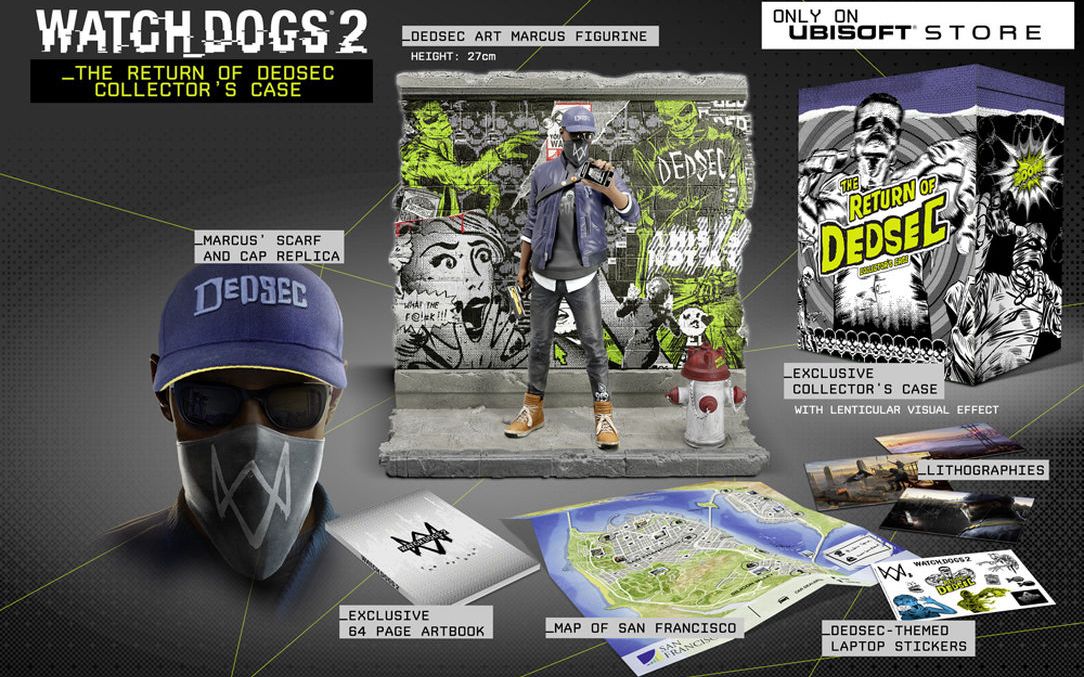 育碧E3 看门狗3 DEDSEC典藏 自由军团 Watch Dogs 2019完美开箱 ...