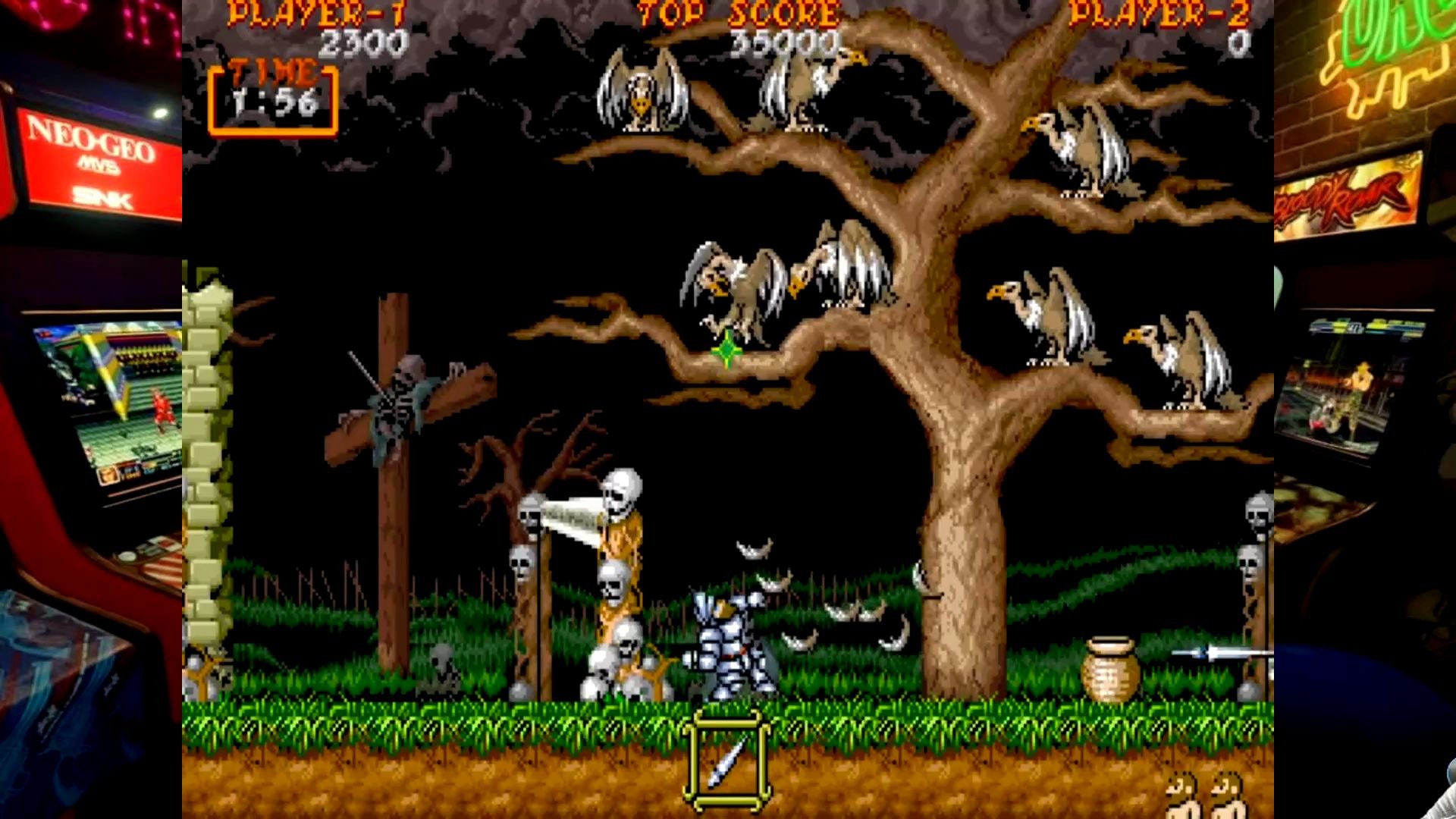 高难度街机《大魔界村》一命二周目通关!