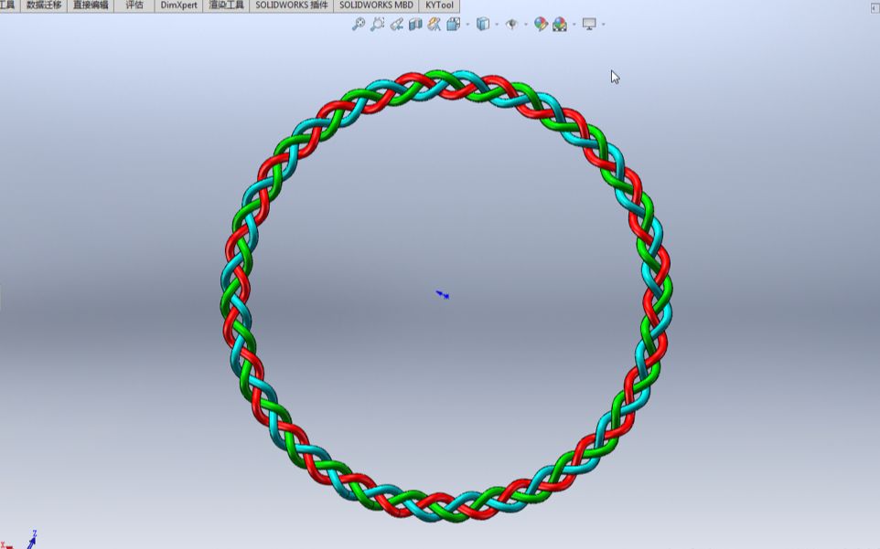 solidworks 扫描 编织绳 曲面扫描 渲染 solidwoks视频