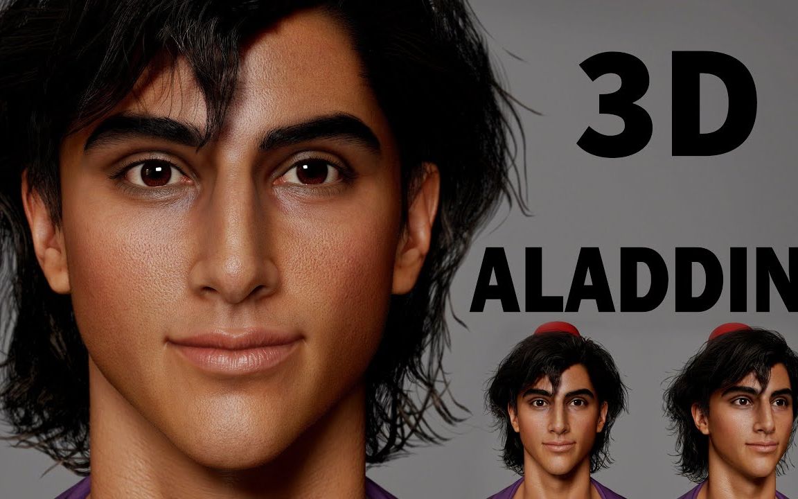 【ZBrush教程】超写实人物3D建模。