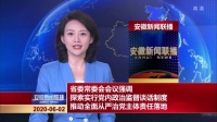 安徽省委常委会会议强调探索实行党内政治监督谈话制度 推动全面...