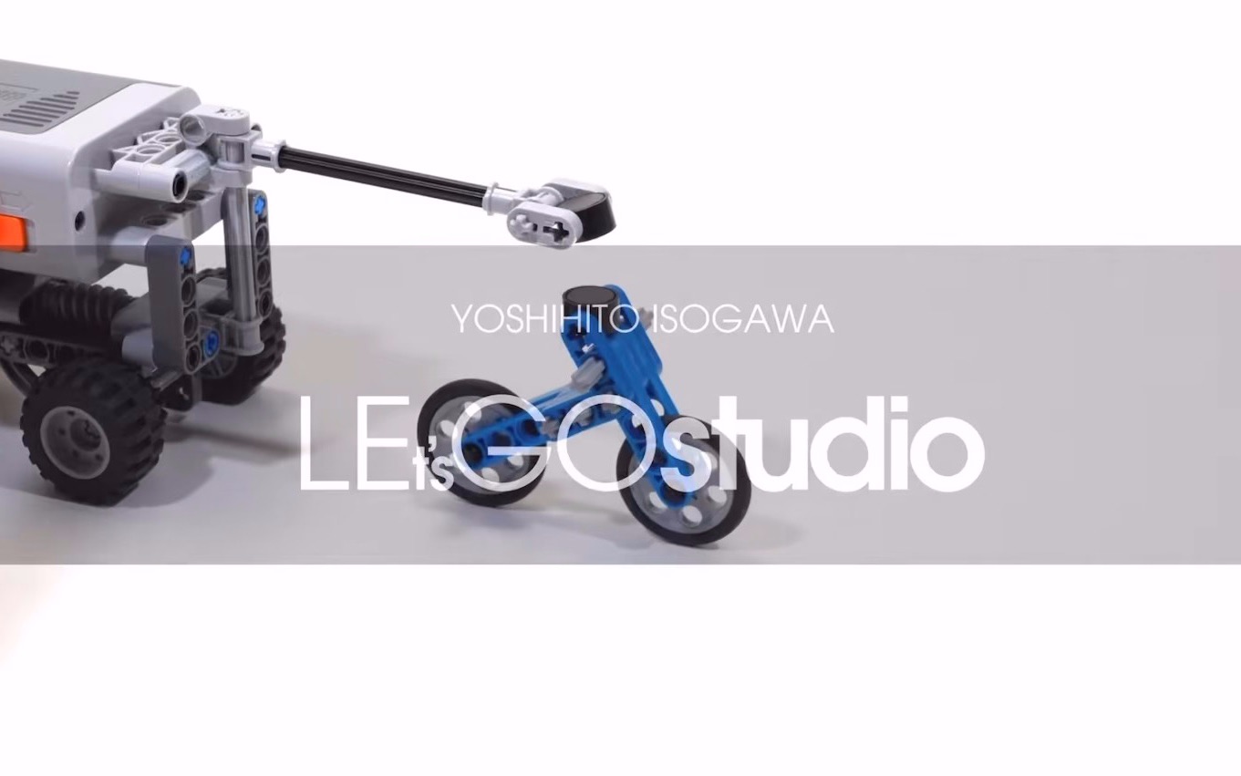 乐高moc 可独立行驶的自行车