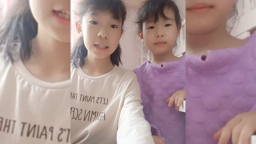 做出自己喜欢的卡片,姐妹俩快乐的咕卡!