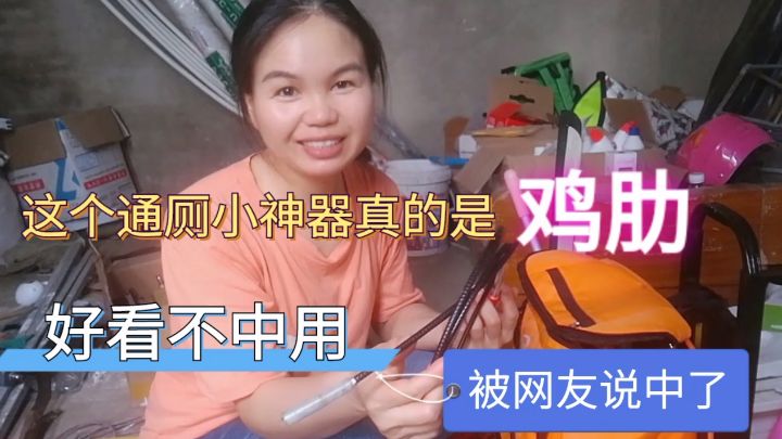 芳姐买的这个通厕神器果然是鸡肋,效果不如意,只能把它扔一边