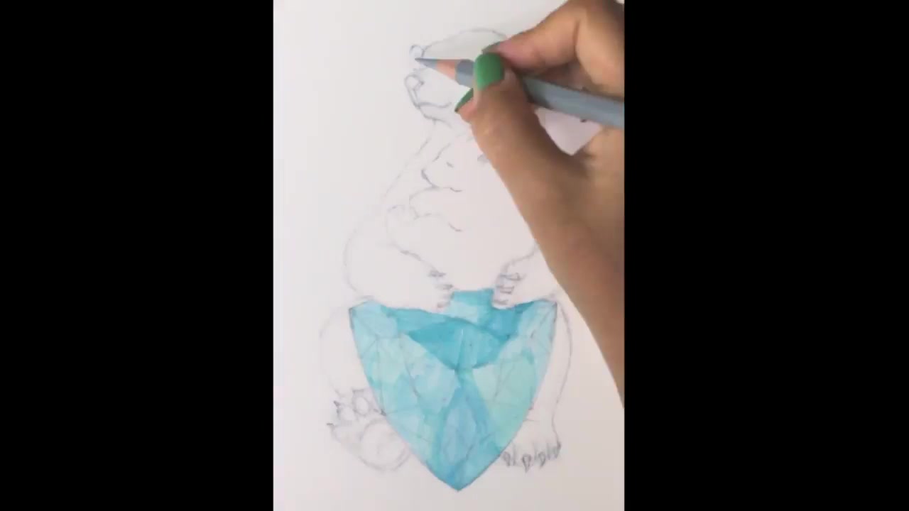 我怎么用北极熊画宝石?