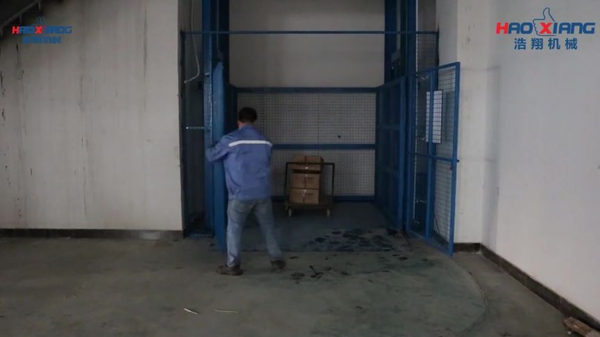 导轨式液压升降机、液压升降货梯、液压升降平台-广东浩翔制作