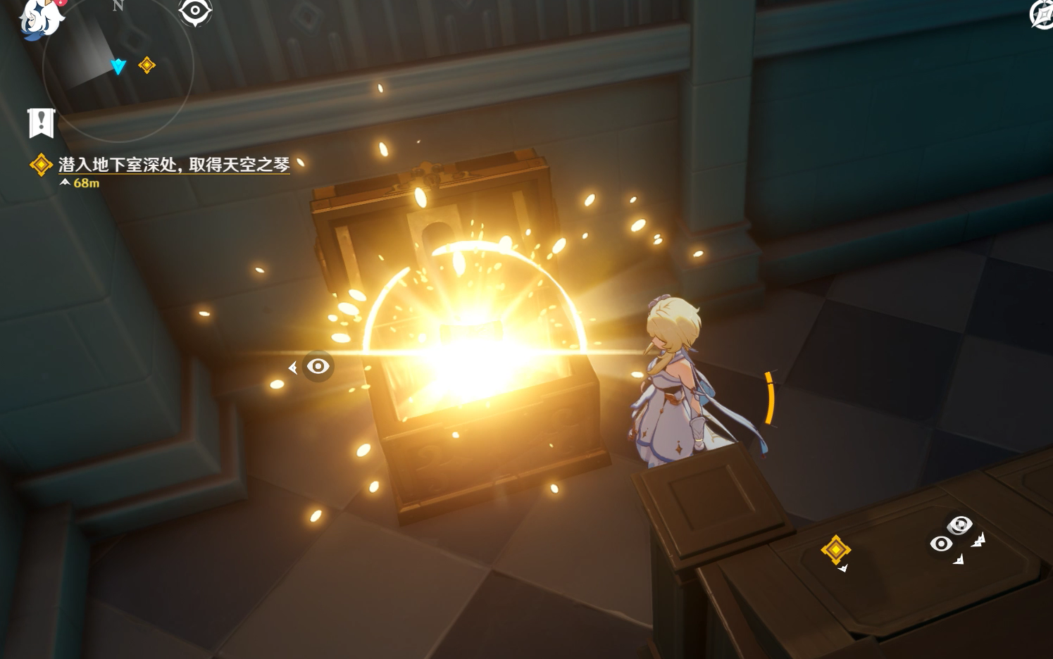 原神隐藏箱子 天空之琴任务蒙德教堂地下室六宝箱