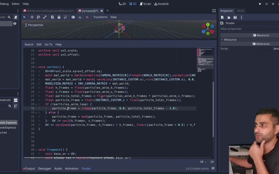 [Godot] 动画纹理3D粒子教程
