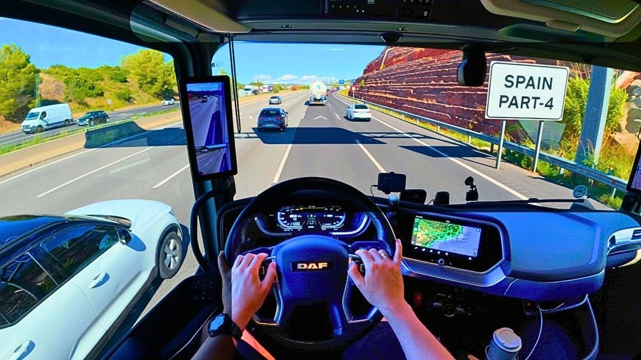 【4K60帧】真实欧卡第一视角:驾驶达夫XG重卡途经德国、荷兰、...