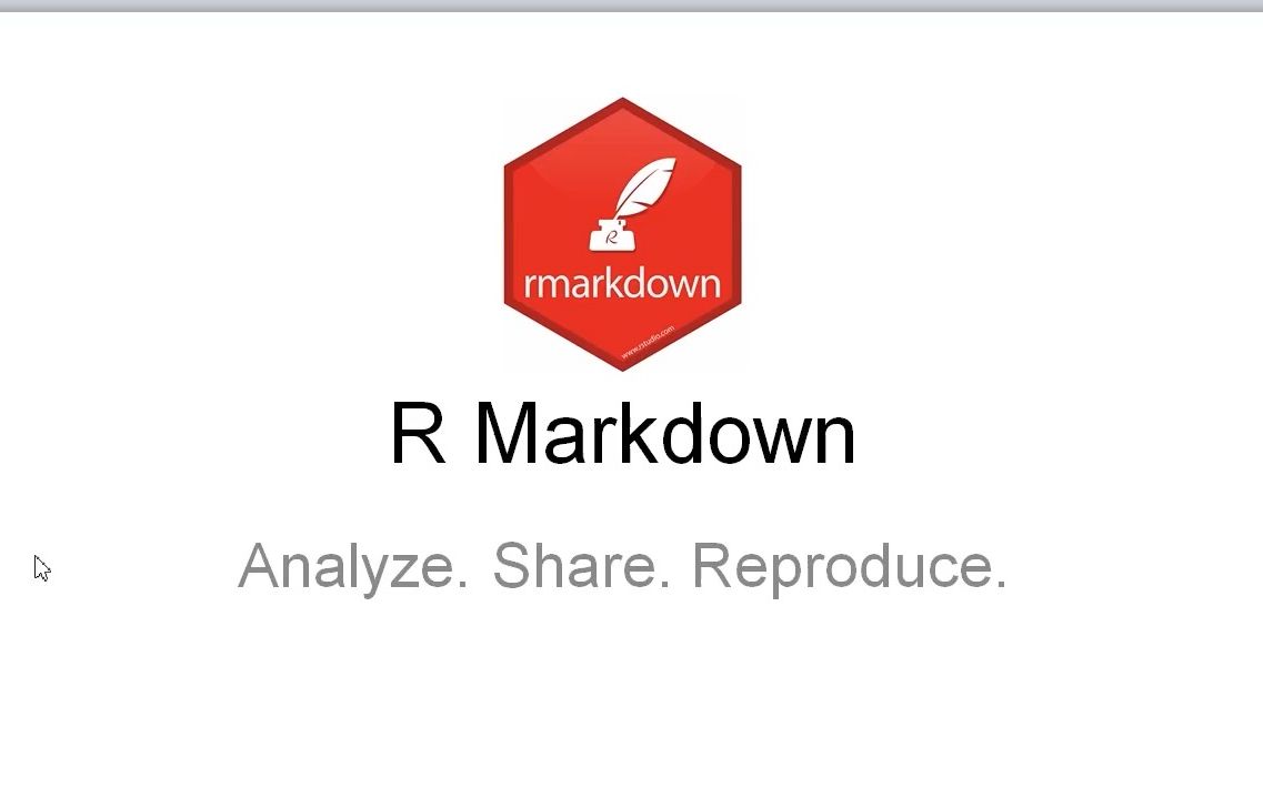 【干货】从零开始的RMarkdown入门教程