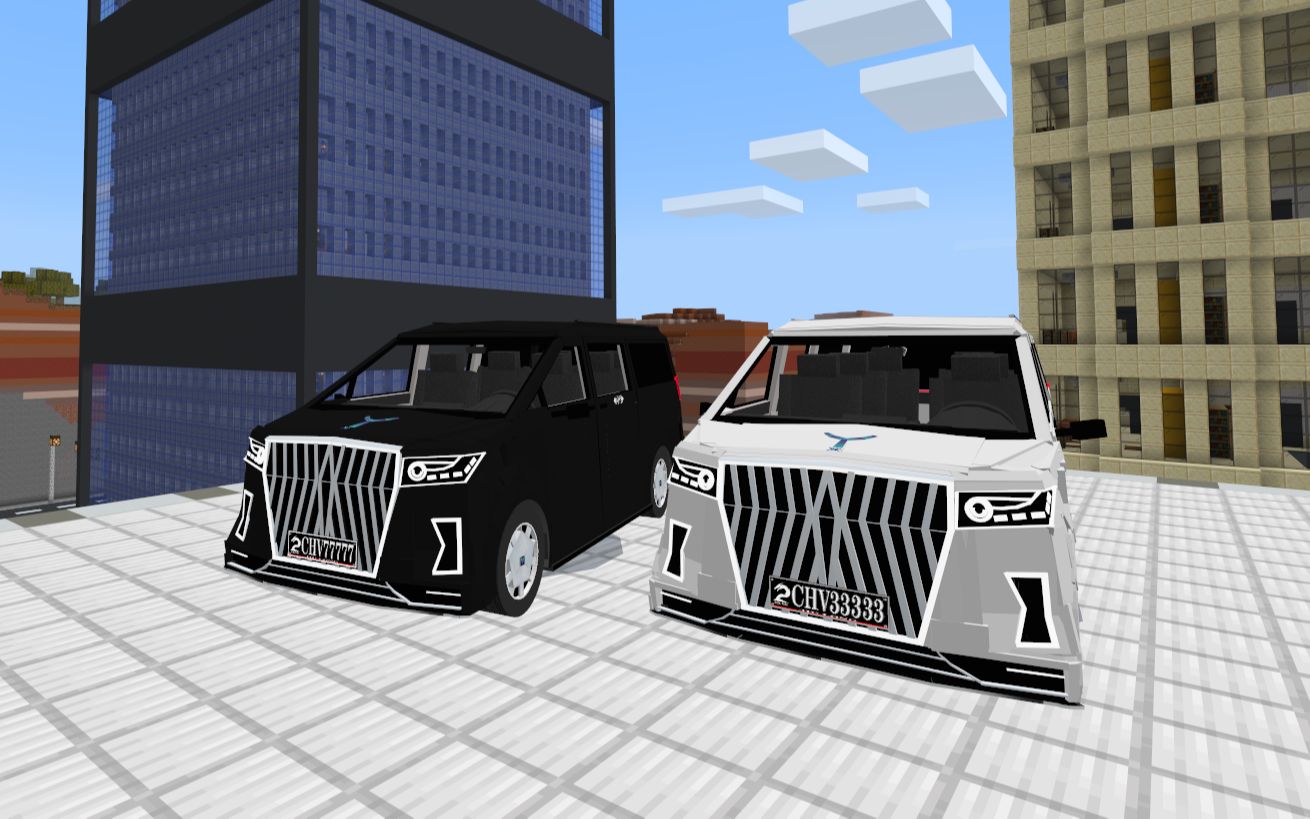 ...室原创型汽车模组-中大型MPV-商务车-月刃系列-CHV/我的世界/MC