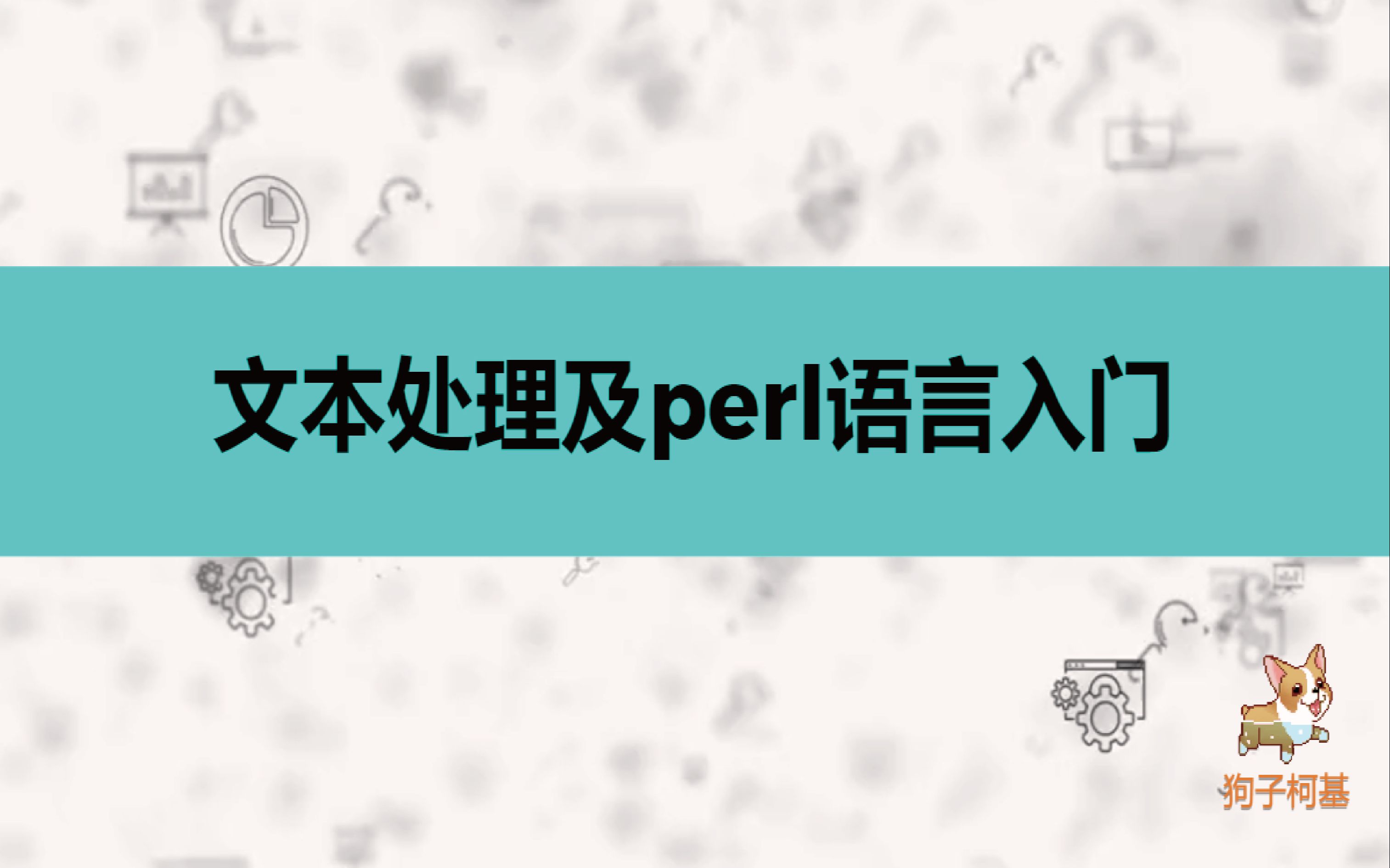 文本处理和perl语言入门