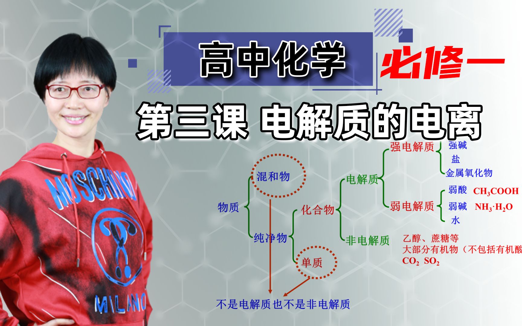 【电解质的电离】高中化学 必修一 第一章 物质及其变化1.2-1