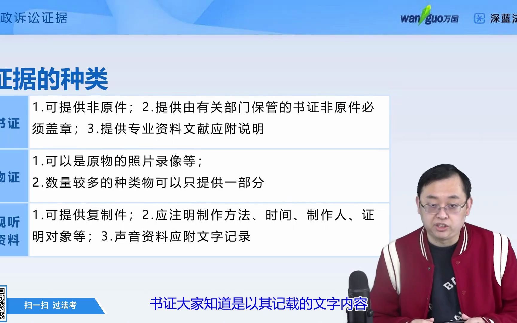 【法考行政法】行政诉讼证据-万国深蓝(李佳)