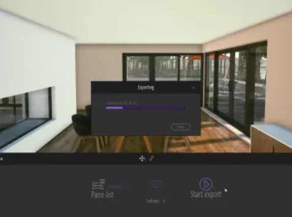 导出360度全景图