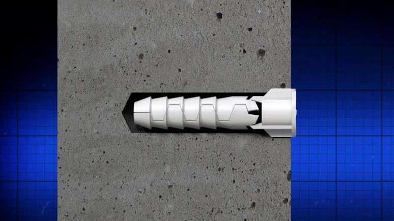 德国膨胀螺栓承重力有多强?3D视频演示原理,怪不得能挂200斤