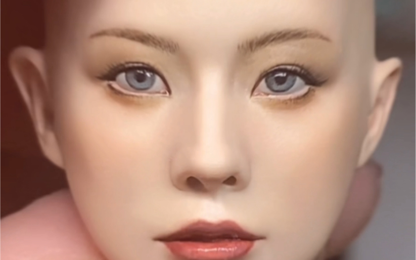 1/6兵人头雕 私人订制淘宝模特 3D建模、打印、涂装、植发、造型