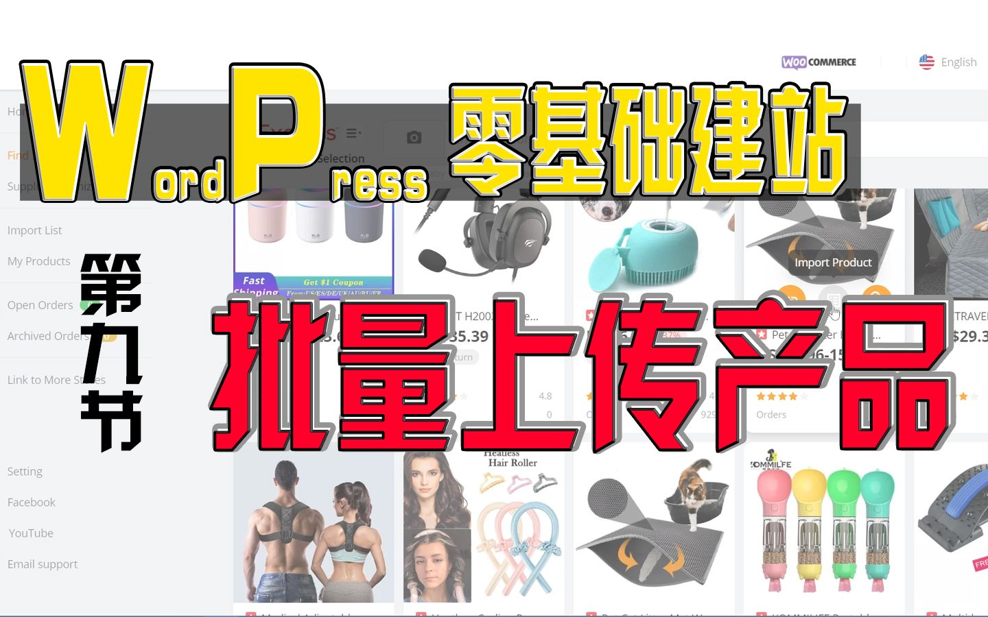 【WordPress零基础建站】第九节:如何为独立站商城批量添加产品, ...