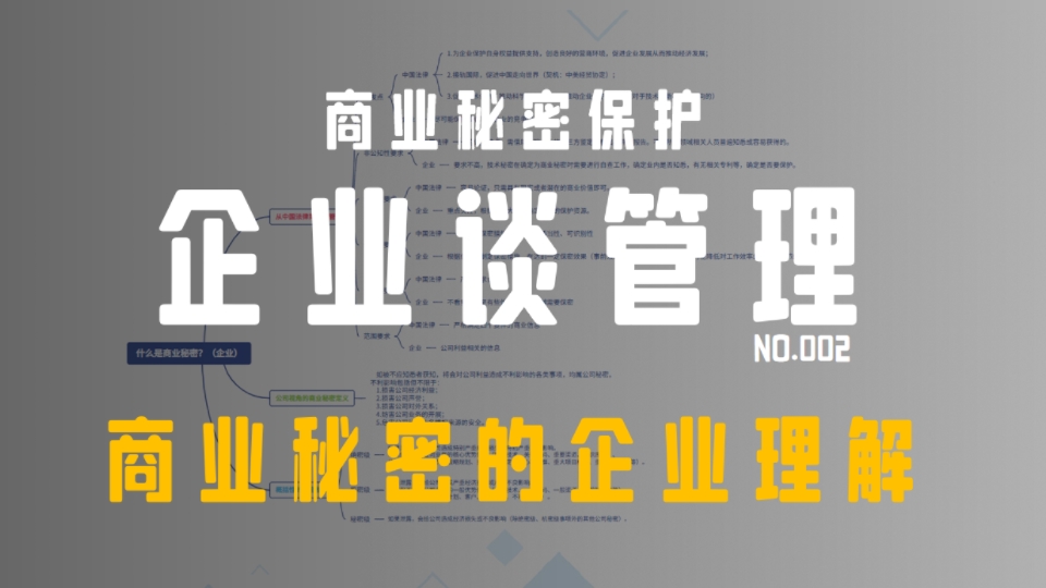 商业秘密的企业理解