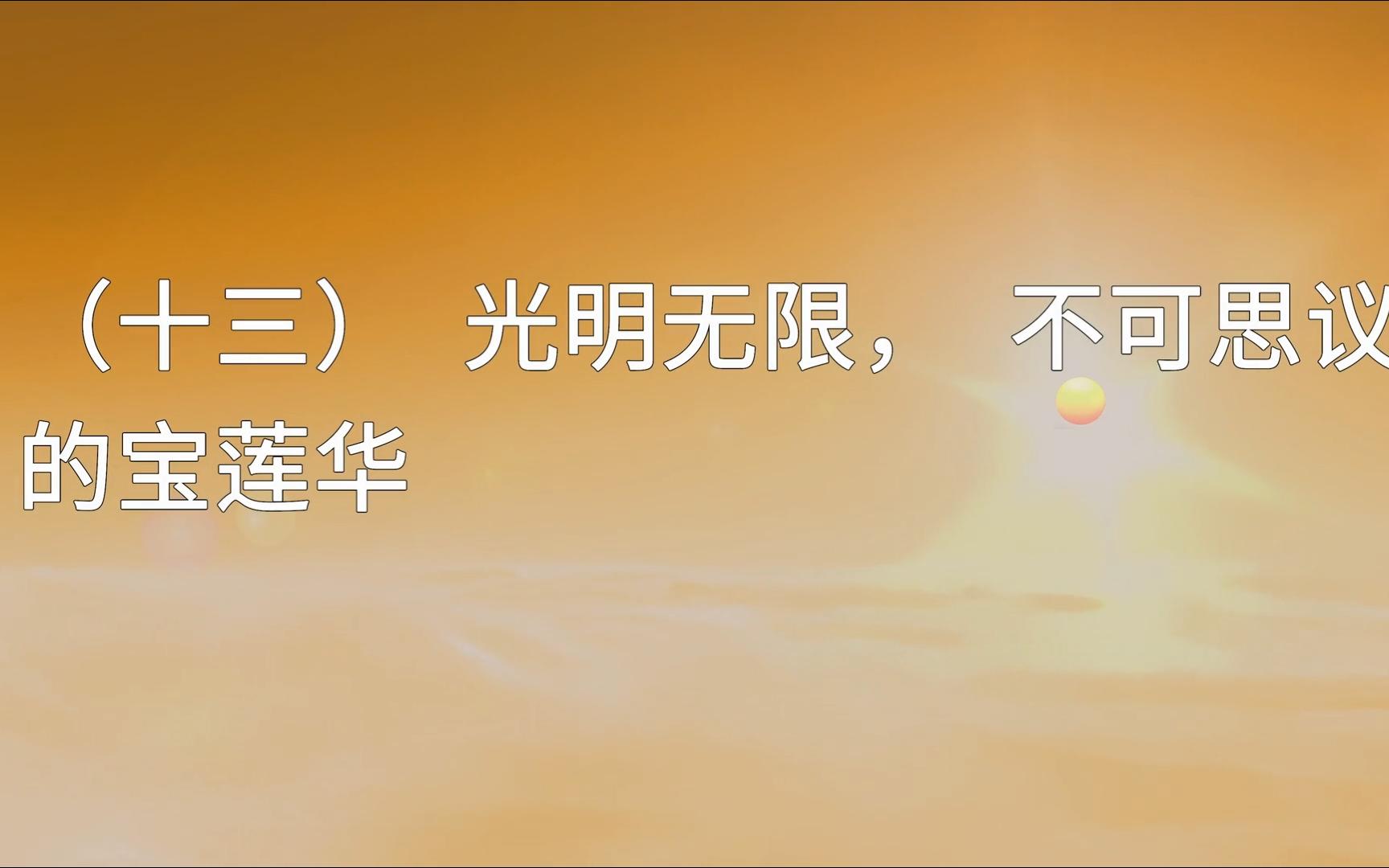 佛说无量寿经讲义 第七集(十三)光明无限,不可思议的宝莲华