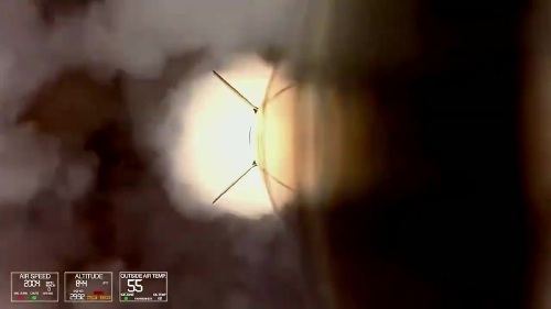 科学探寻,稀有,太空中火箭分离的画面被高清镜头拍到了