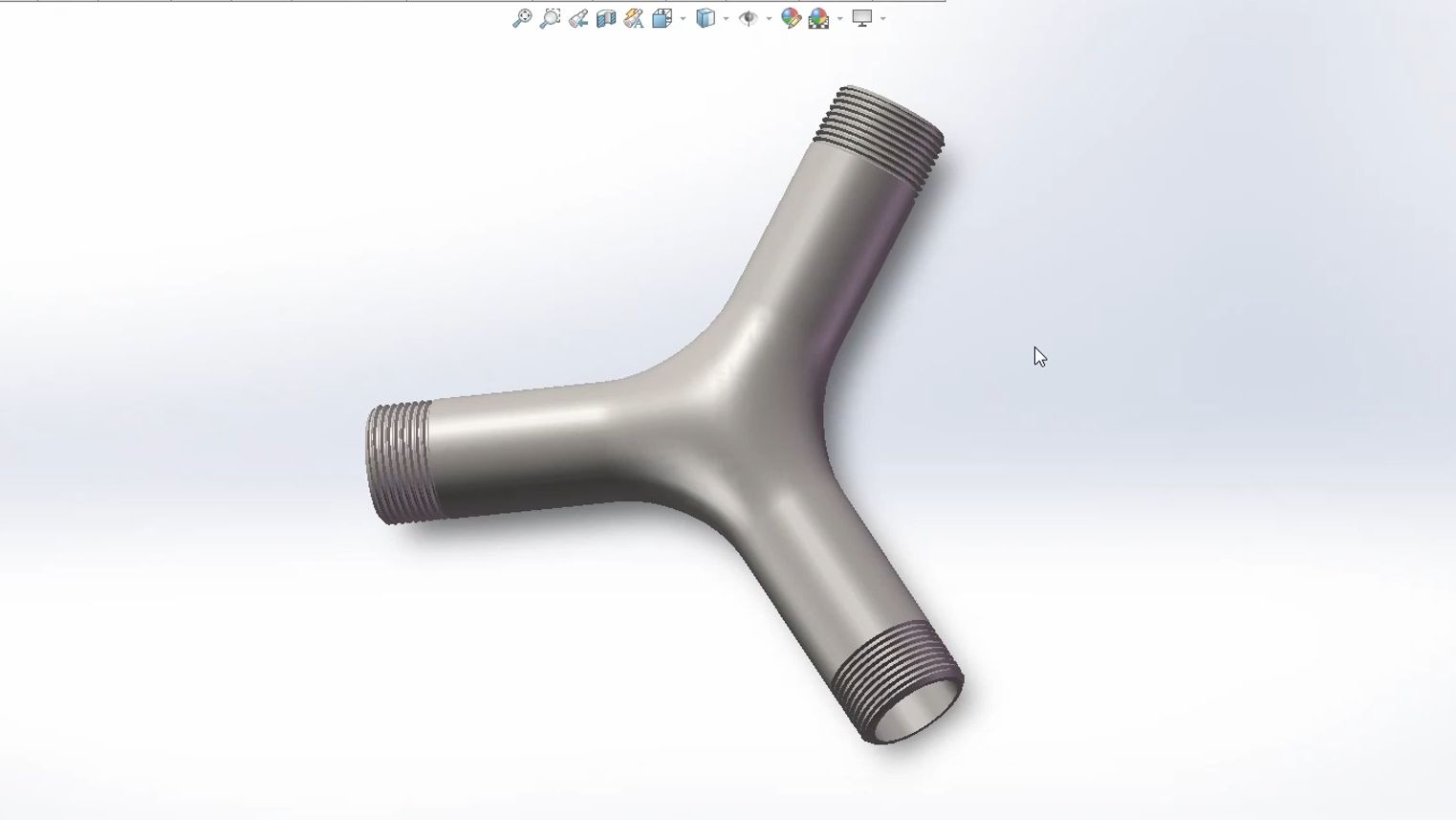 SolidWorks非常适合新手学习的三通方管建模教程,原来这么简单!