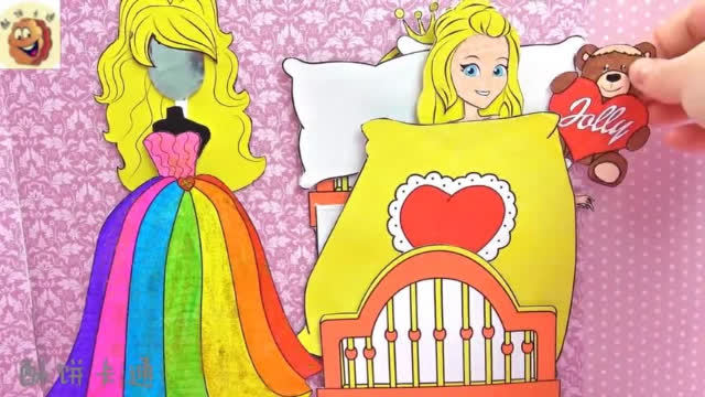 给芭比公主娃娃纸换装秀,简单清爽又好看,女生很喜欢