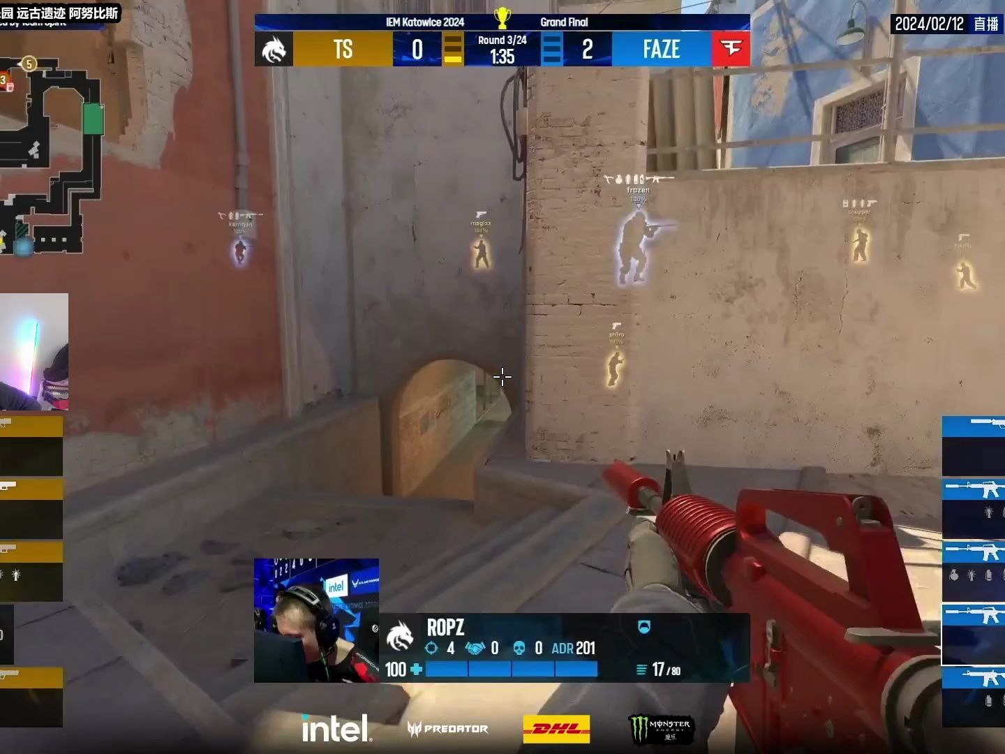 【FF大聪明解说】2024 IEM卡托维兹决赛 Spirit vs Faze mirage_CS...