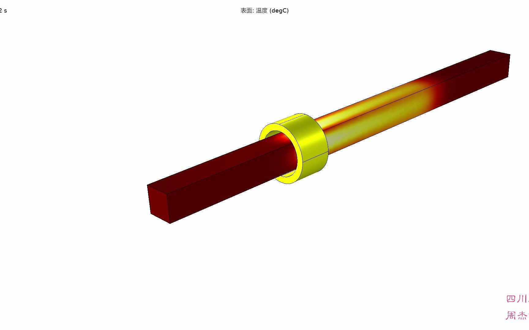 COMSOL仿真三维移动感应加热