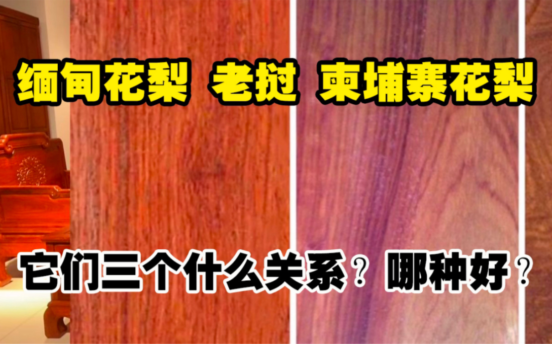 缅甸花梨,老挝、柬埔寨花梨,它们之间有什么关系?这3种材质哪种好?
