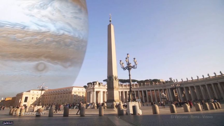 如果各大行星处于地球与月亮之间,那天空是怎样的?