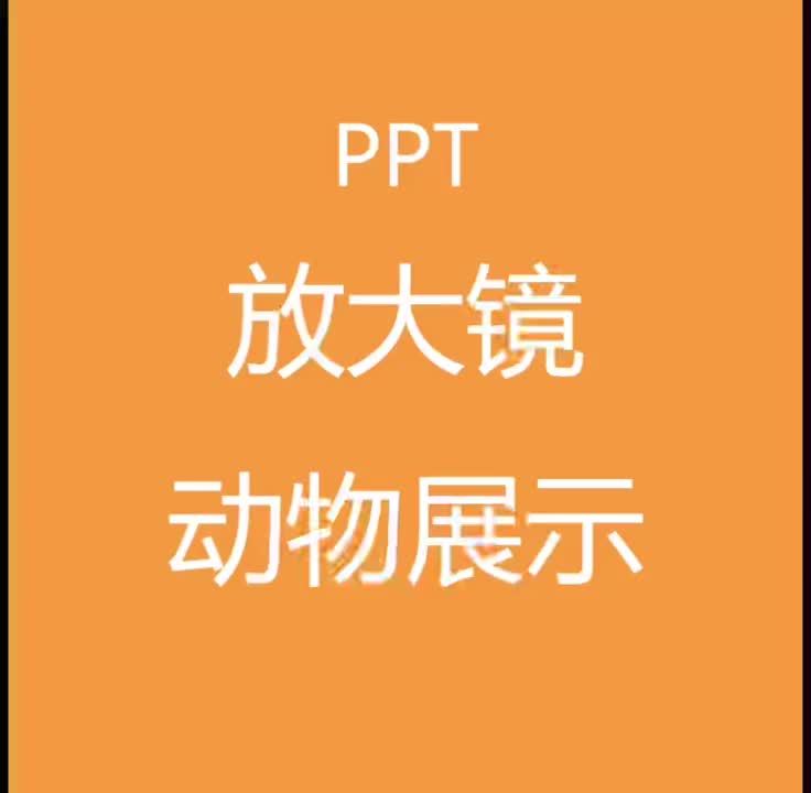 PPT放大镜展示