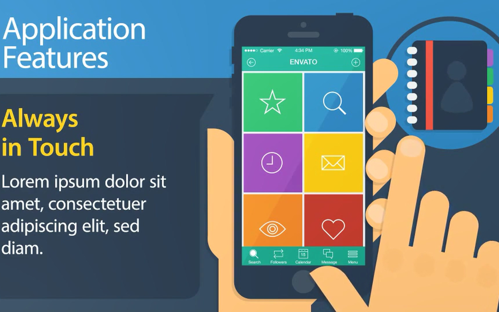 AE模板-动画效果的手机软件介绍视频app介绍视频iOS苹果软件介绍...