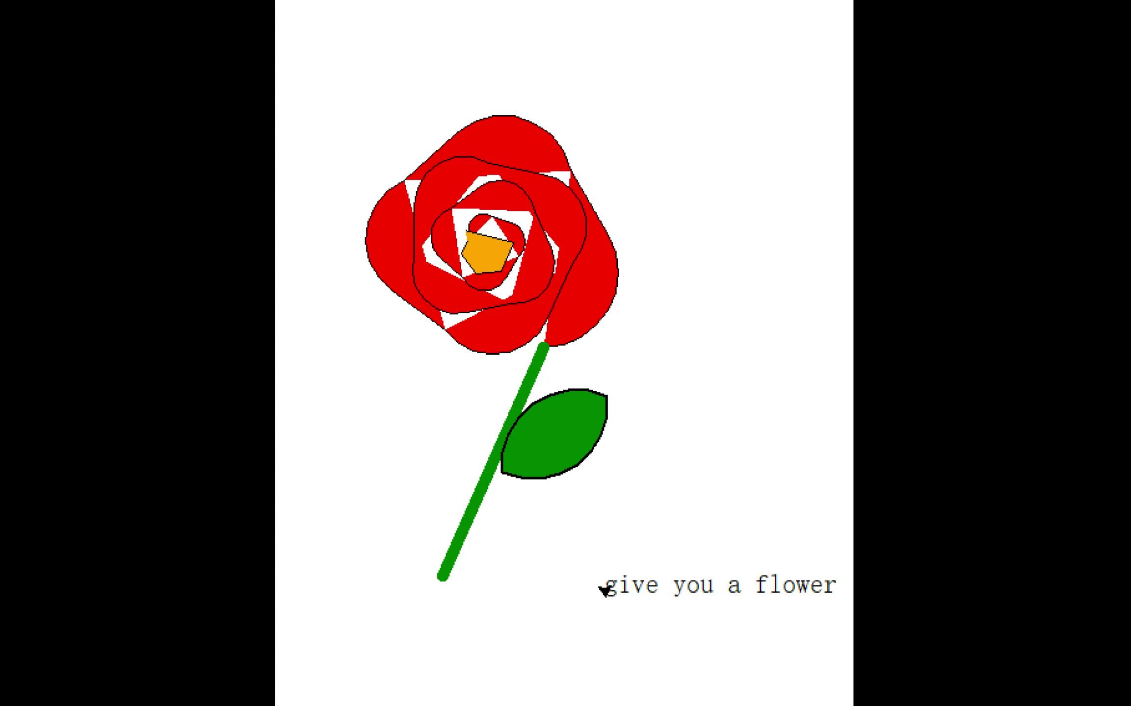 用python画一朵花