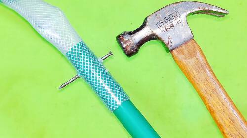 软水管怎么接硬水管?为什么老师傅都会特意砸入一颗钉子?涨见识