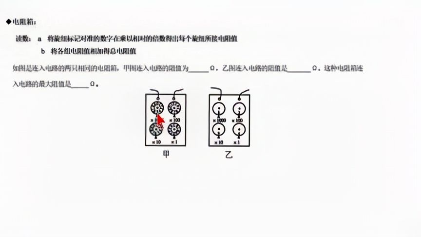 初三物理:送分题!电阻箱的读数你会了吗?