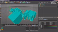 C4D R15快速入门视频教程 89 运动图形 7 矩阵 分裂 实例