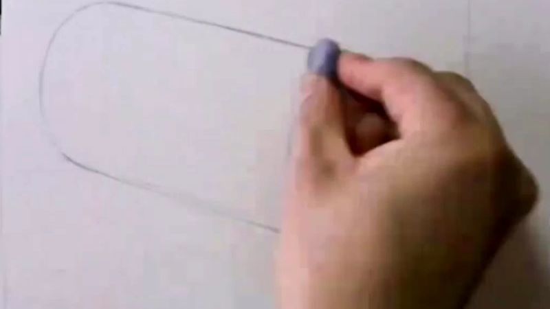 素描:躺着的圆柱体得画法!
