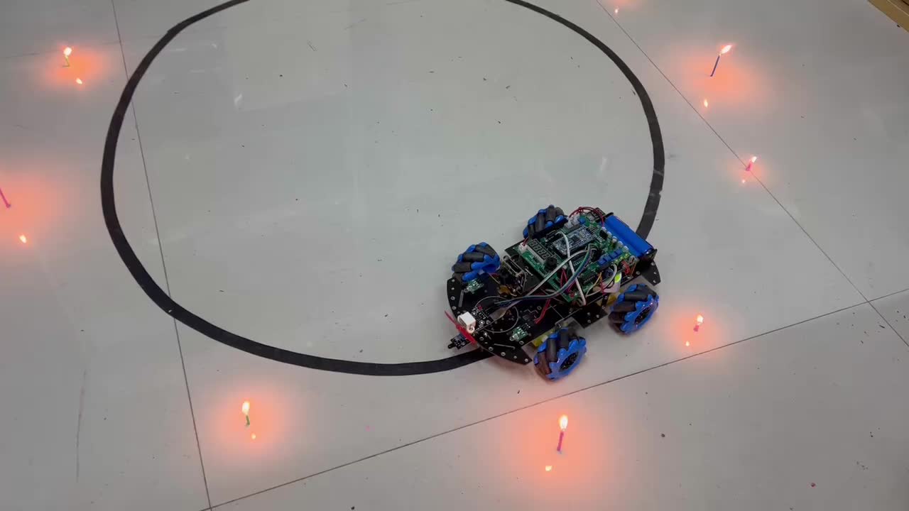 STM32F103系列单片机视频教程 STM32全向小车寻线灭火实验