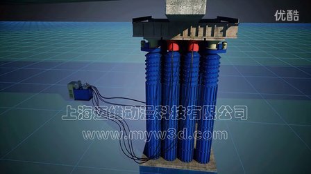 013-桥梁顶升工艺动画-桥梁顶升三维动画-桥梁顶升技术-工程施工三维...