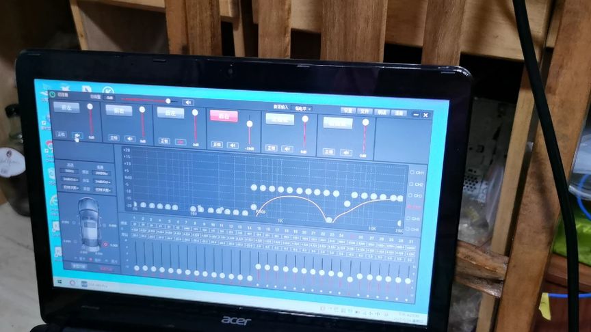 汽车音响DSP调音实车教程系列,主动三分频的调法,中低音对齐