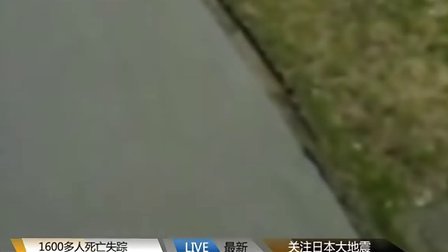 【日本大地震】手机视频记录大地被撕开裂缝 1600人死亡失踪.