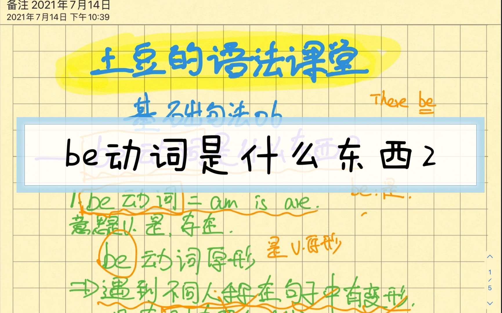 【土豆英语】基础语法-简单句系列6--be动词是什么东西2