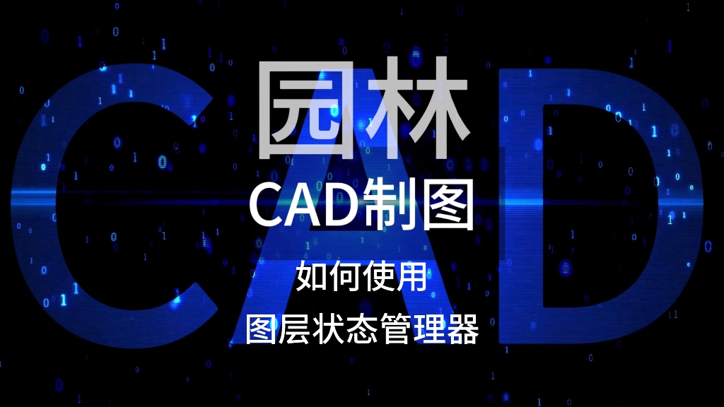 园林CAD制图与施工图,图层状态管理器