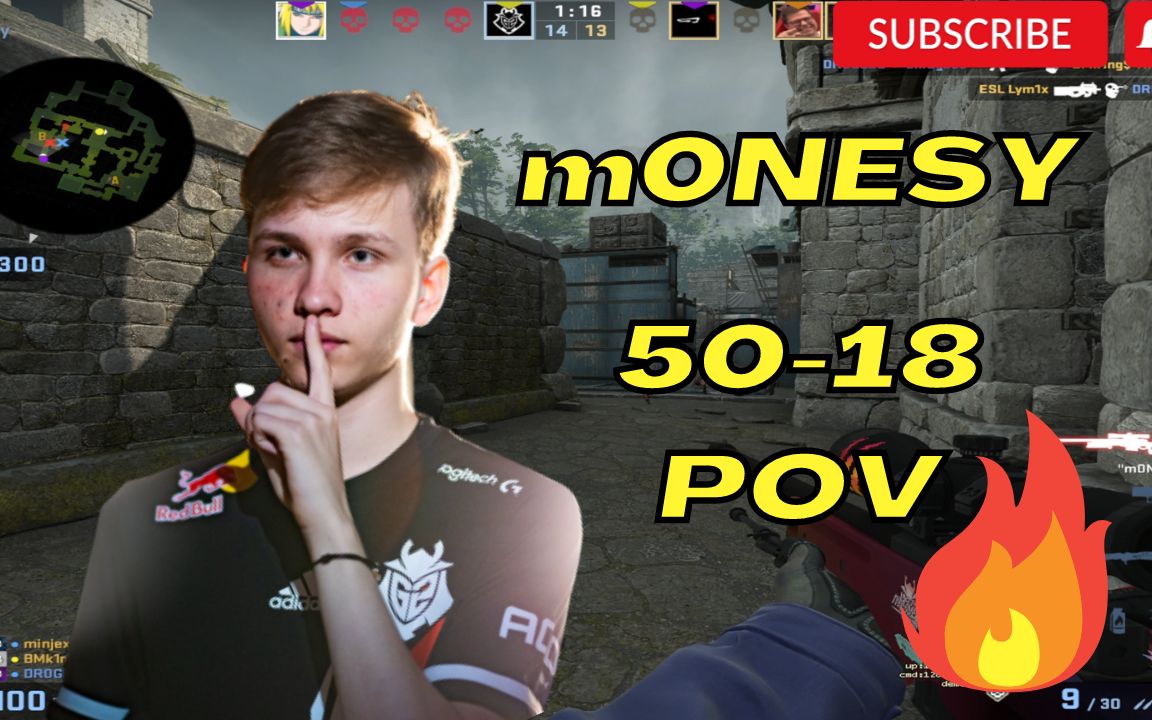 ߔ�m0nesy 50杀和jks双排 远古遗迹POV @ FACEIT天梯 2022.11.10