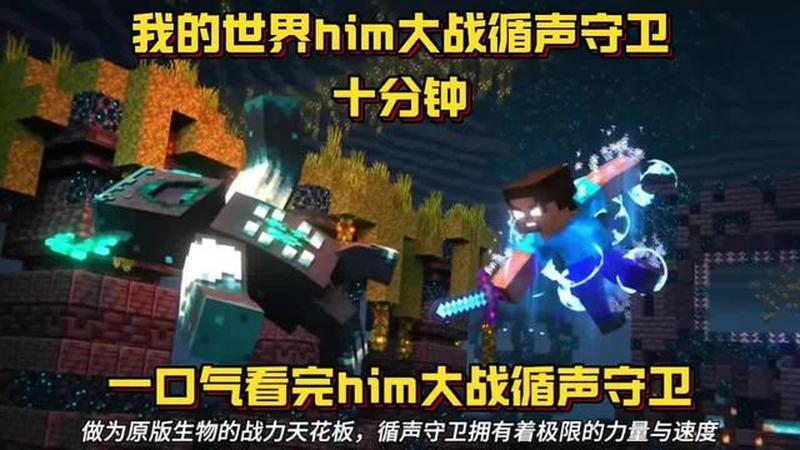 我的世界一口气看完循声守卫大战创世神him